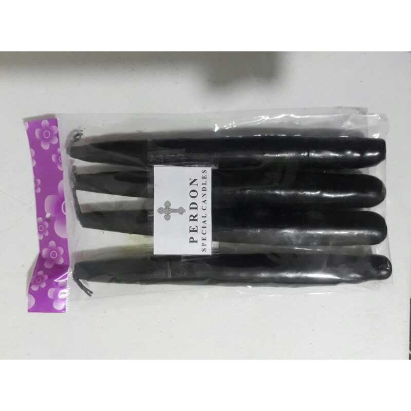 Black Perdon Candle 20Cm 9F4 | Shopee Philippines