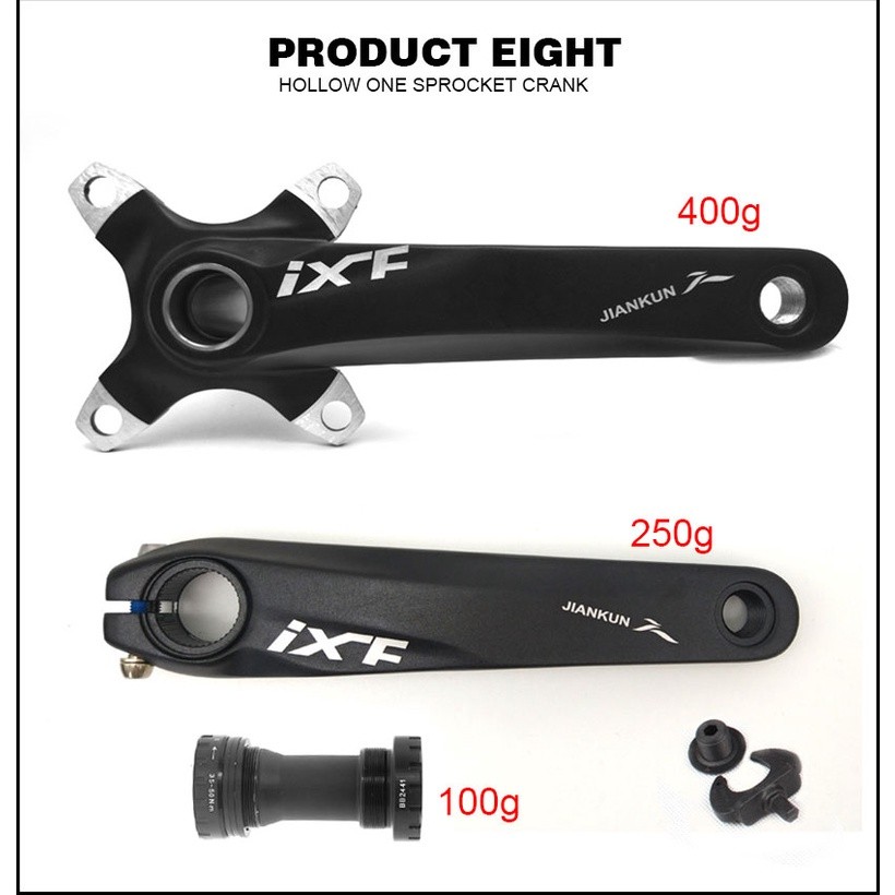 IXF Crankset 104BCD 177MM Bottom Bracket with Axis Spindle MTB ...