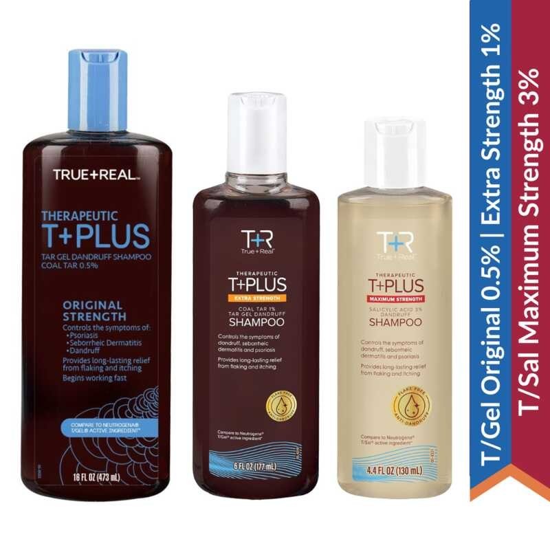 True+Real Therapeutic T+Plus Tar Gel T/Gel T/Sal Anti-Dandruff Shampoo ...