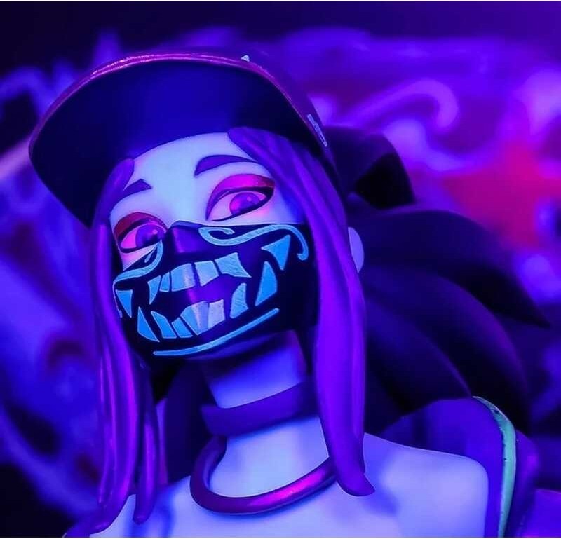 282 New League Of Legends 23Cm Akali Kda Stars Medium Sculpture Anime ...