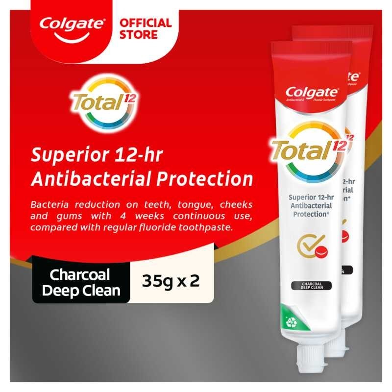COD 2024 Colgate Total Charcoal Deep Clean Toothpaste - Antibacterial ...