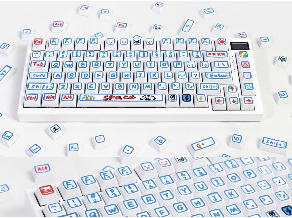 RK Royal Kludge XDA-125 136 Keycap Keyboard All Rk Keyboards | Shopee ...