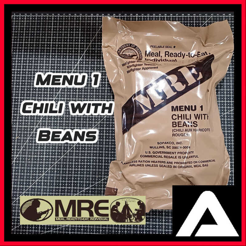 MRE 2024 Inspection Date Military Food Meals USA Ready to Eat - A Case ...