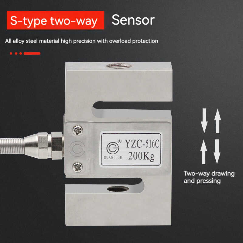 Measurement 516C Weighing S-Type Tension And Pressure Force Sensor 100/200Kg/Yzc-516 Load Cell ...