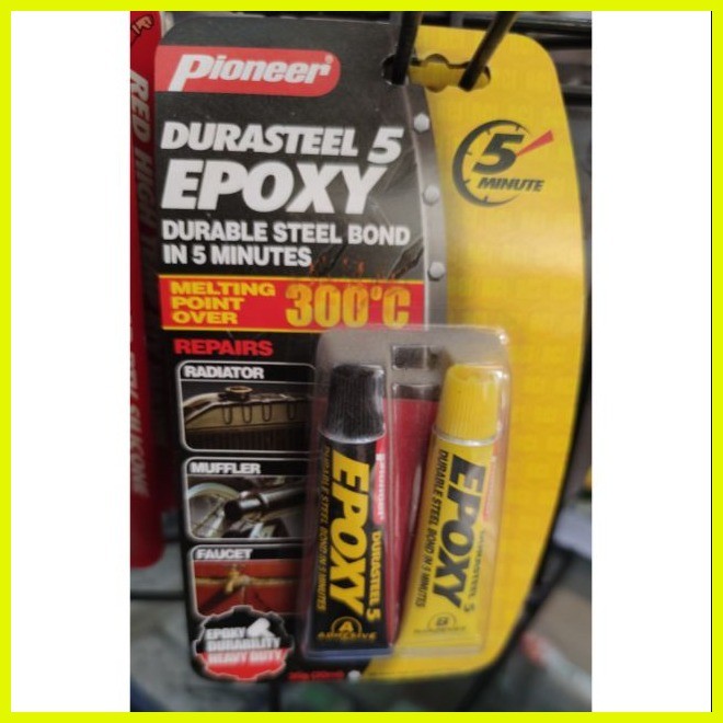 ∈ Pioneer Durasteel Steel Epoxy 5 Minutes 35 Grams (Melting Point Over ...