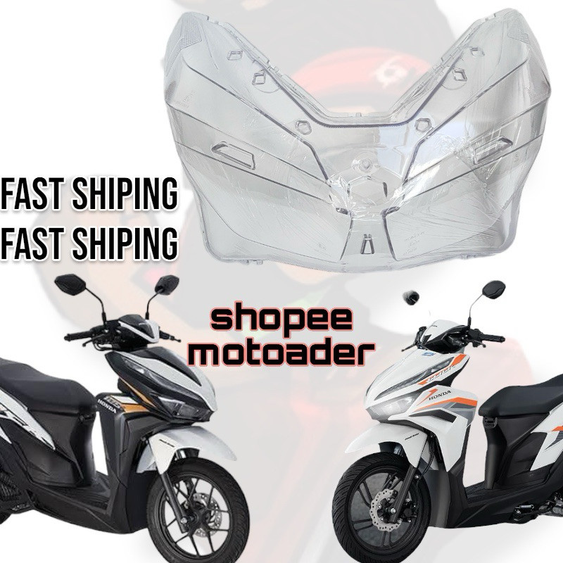 Honda Click 125i/150i V2 V3 Headlight Lens(with smoke) lens click v2 v3 ...