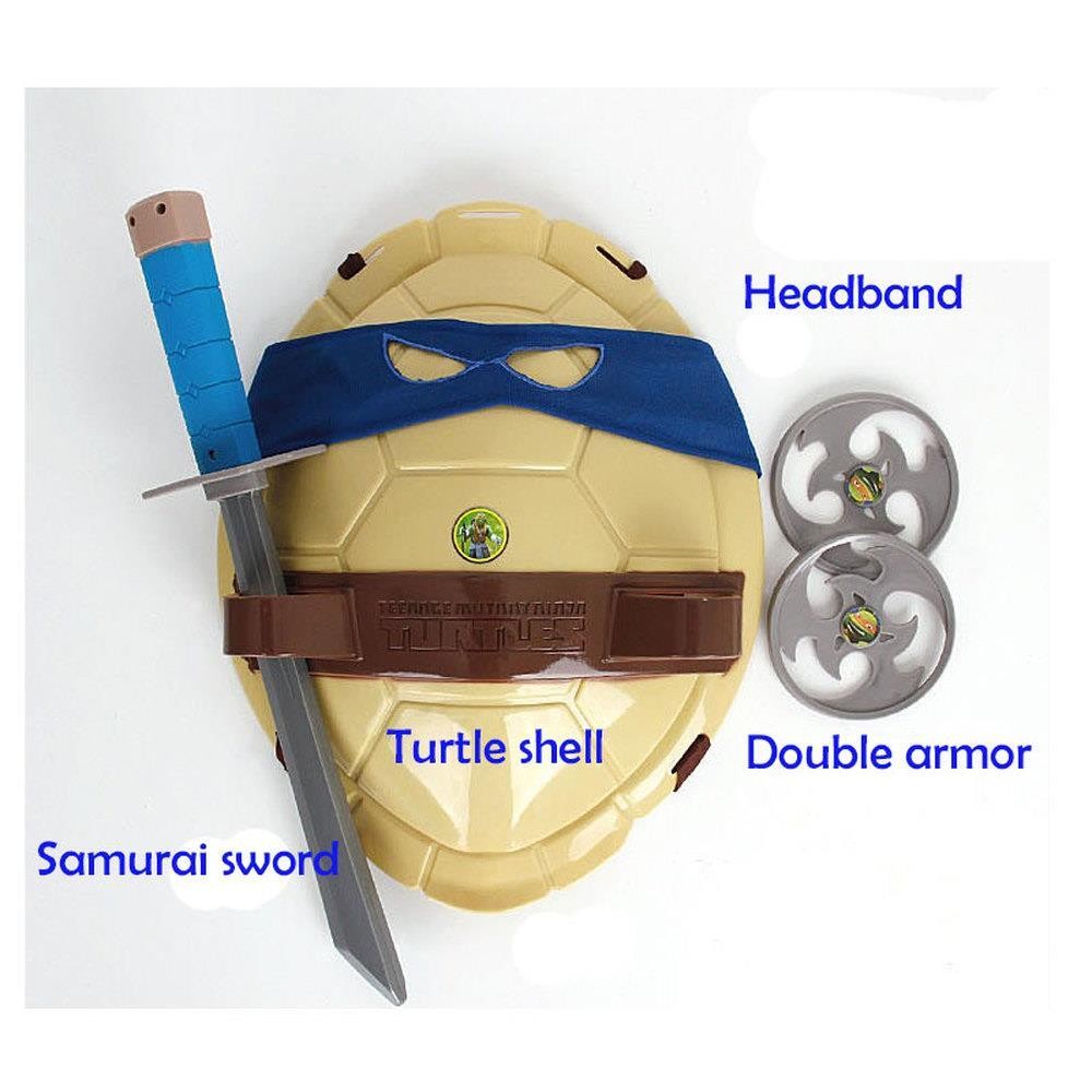 34 Anime Figure Ninja Turtles Movie Sy Armor Toy Weapon Leo Raph Mikey ...