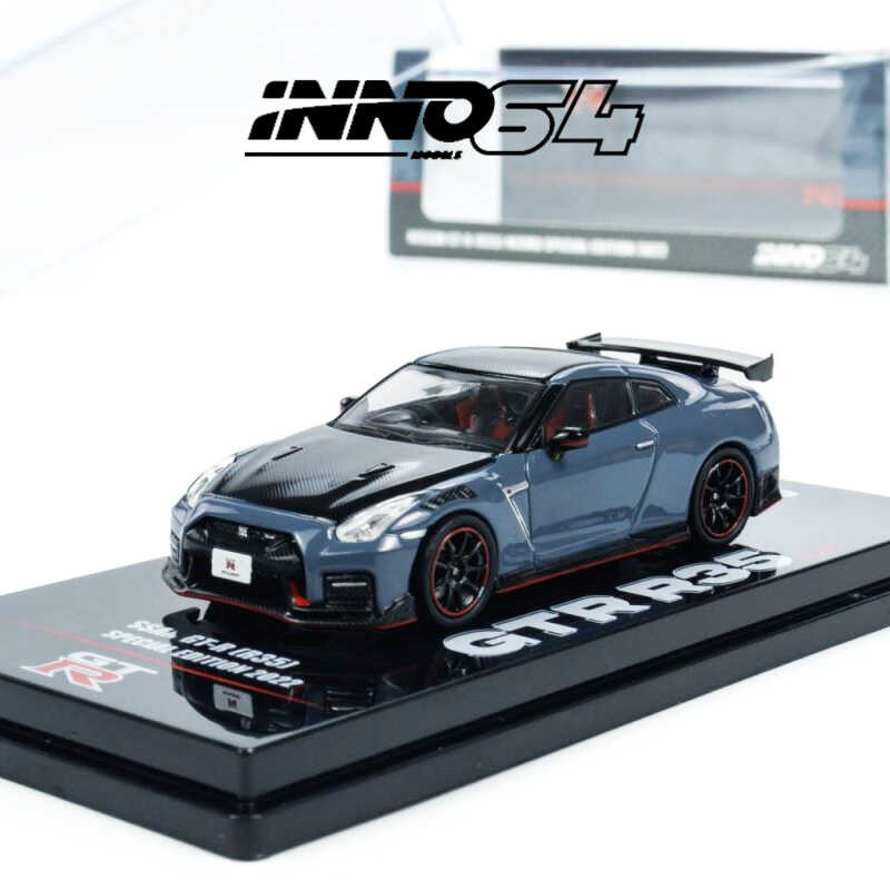 INNO ˇ 1:64 GTR R35 SPECIAL EDITION 2022 Blue Alloy Car Model Display ...