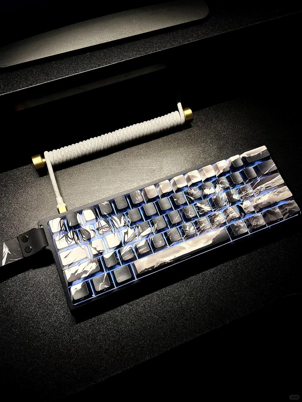 Levi Ackerman Keycap Cherry Profile 134 Keys PBT Five-sided Dye ...