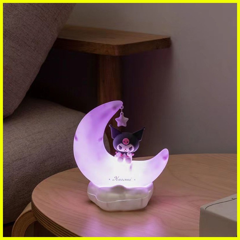 ∇ ⊙ Sanrio MINISO LED Night Light Kuromi Cinnamoroll Rechargeable 3 ...