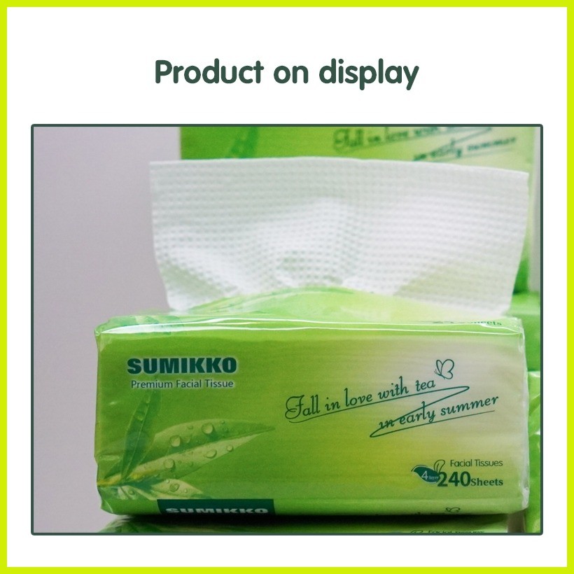 Sumikko Tree care Organic green tea Facial Tissue handing wall toilet ...