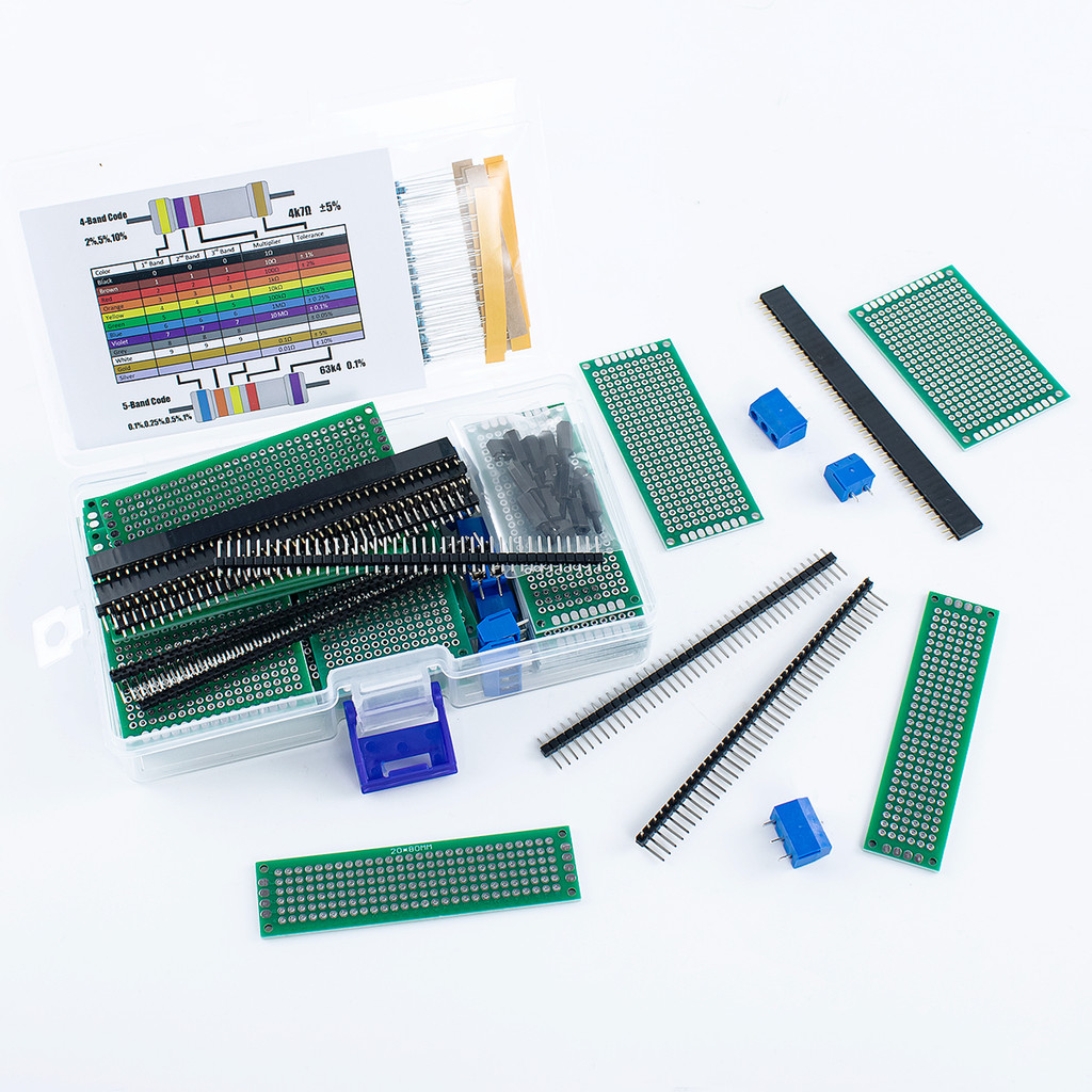 Double Sided PCB Kit Prototype Boards For Arduino DIY Soldering Circuit ...