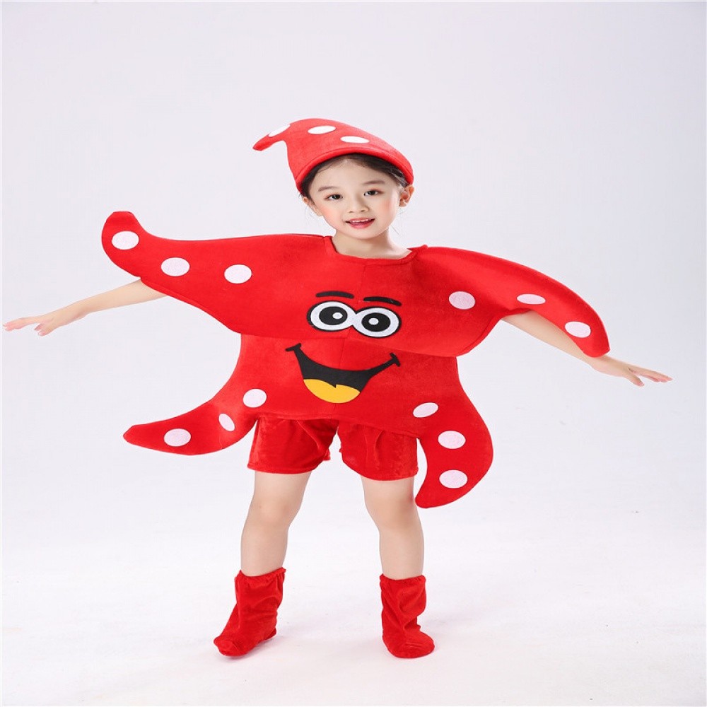 【Ready Stock】Children's Starfish Animal Performance Costume Dress For ...