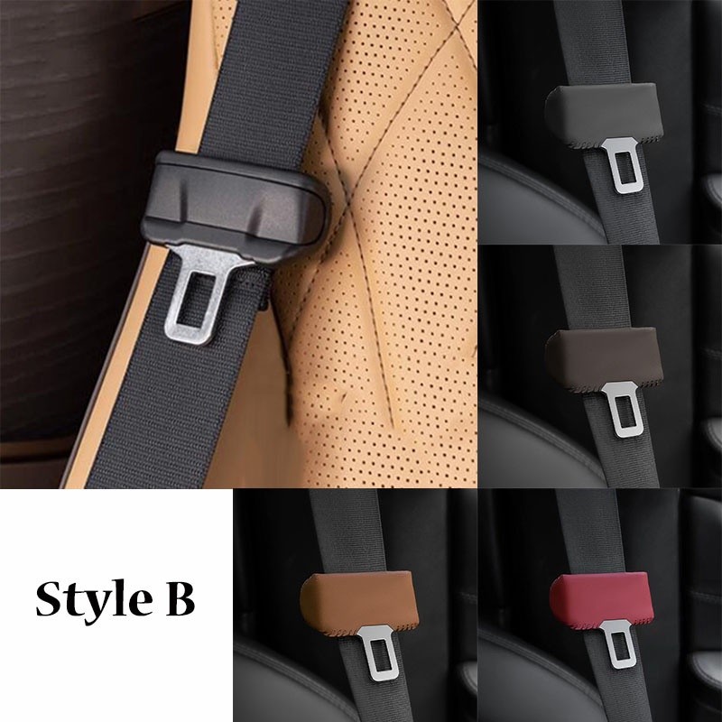 Isuzu Car Safety Belt Buckle Protector Cover Leather Seat Belt Clip ...