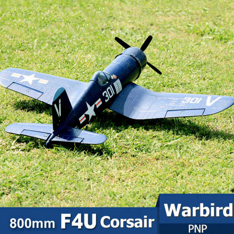 800Mm Mini FMSRC Warbird F4u Corsair V2 Blue PNP Radio Control RC ...