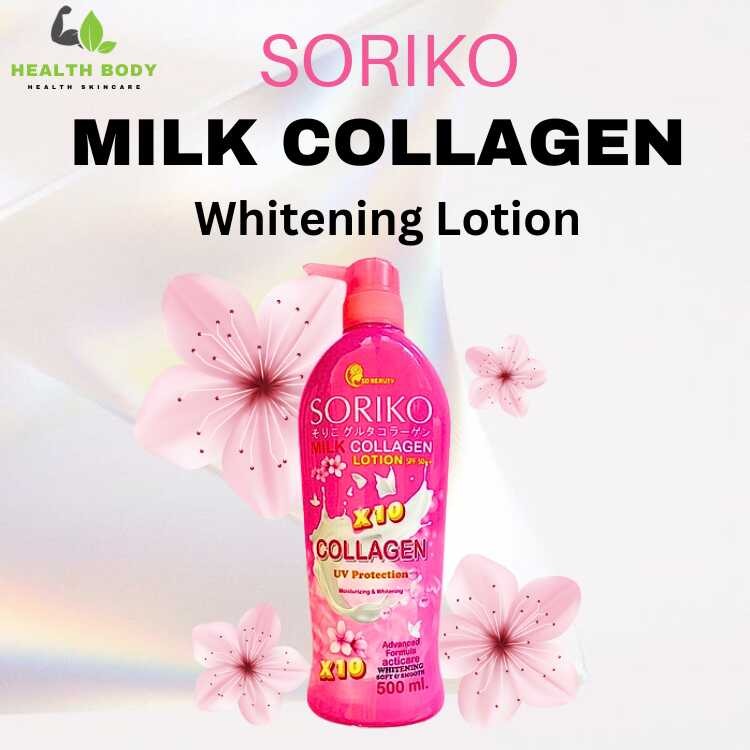 Soriko Milk Collagen Lotion SPF 50++ 500ml from Thailand | Shopee ...