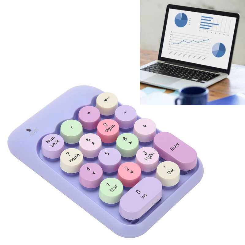 Number Keyboard Portable Numeric Keypad 18 Keys 2.4Ghz Gamit Ang USB ...