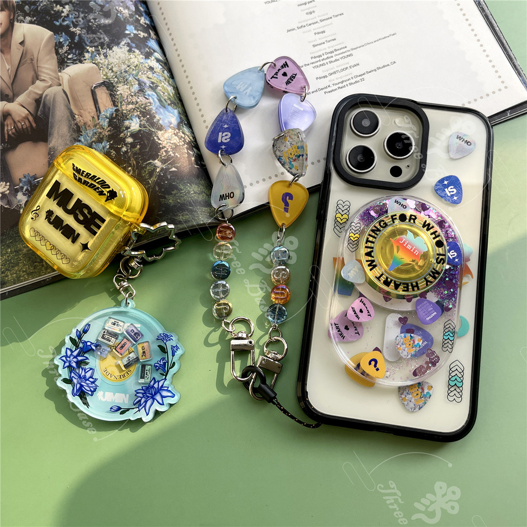 Keychain BT JIMIN MUSE JHOPE OnTheStreet JUNGKOOK GOLDEN Acrylic ...