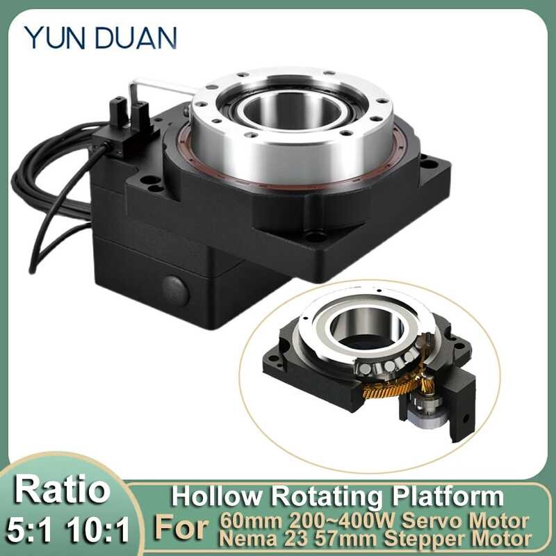 CNC Hollow Rotating Actuator Platform Laser Marking Rotary Table Motor ...