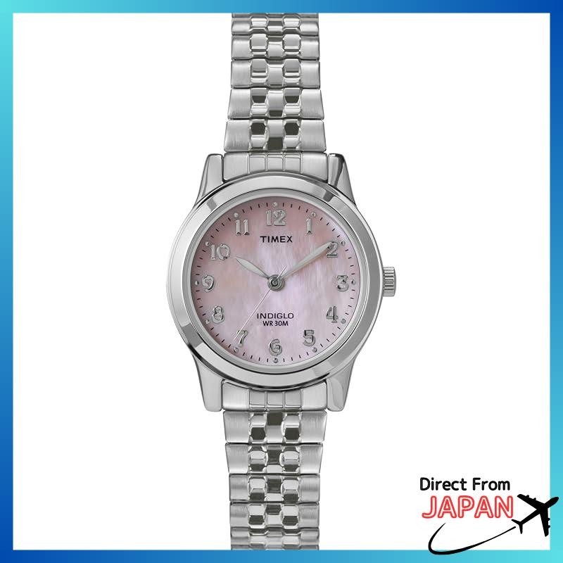 TIMEX Men's Main Street Pink Dial Brass Mineral Glass Quartz Watch ...