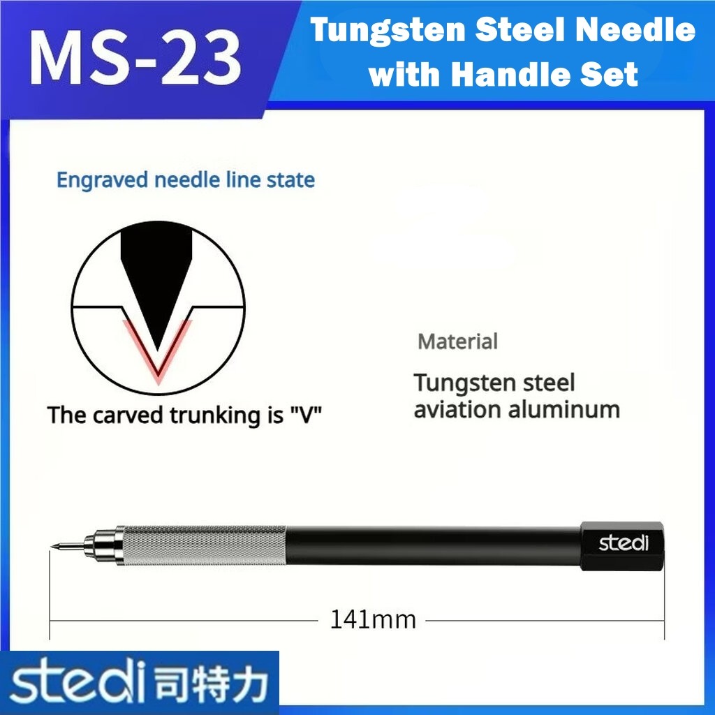 Stedi Tungsten Steel Needle with Handle Set MS-23 / Push Knife 1.5mm ...
