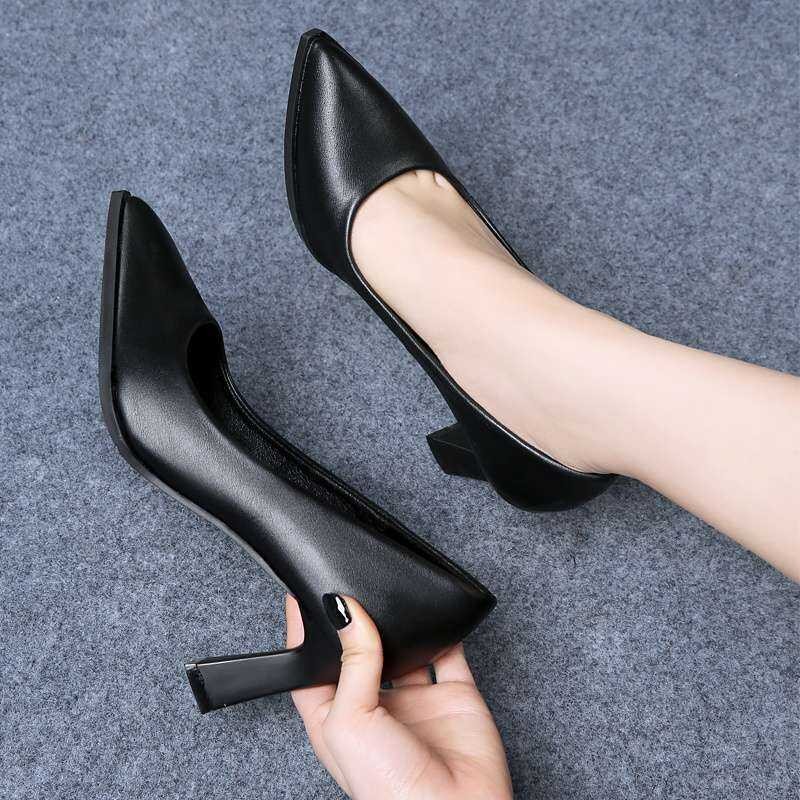 Shoes Women's Shoes Black Etiquette Professional Interview High Heels ...