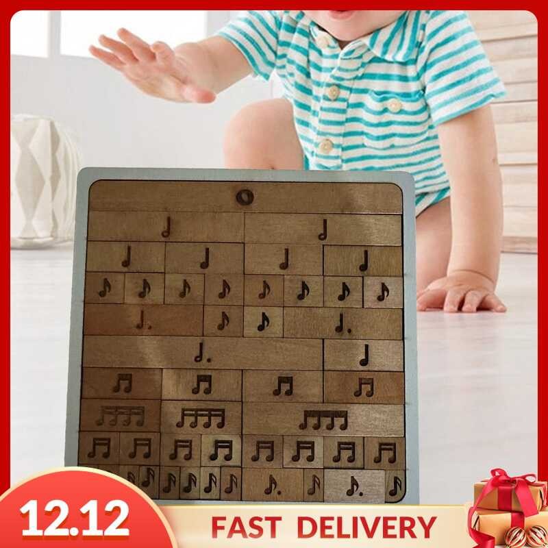 Wooden Musical Gispark Note Puzzle Musical Notes and Rests Smooth ...
