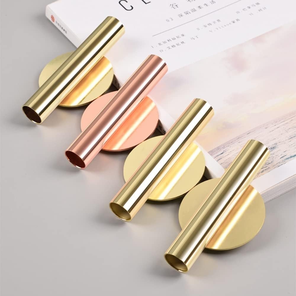 Creative Wall Mounted Flower Tube Nordic Style Non Perforated Flower ...