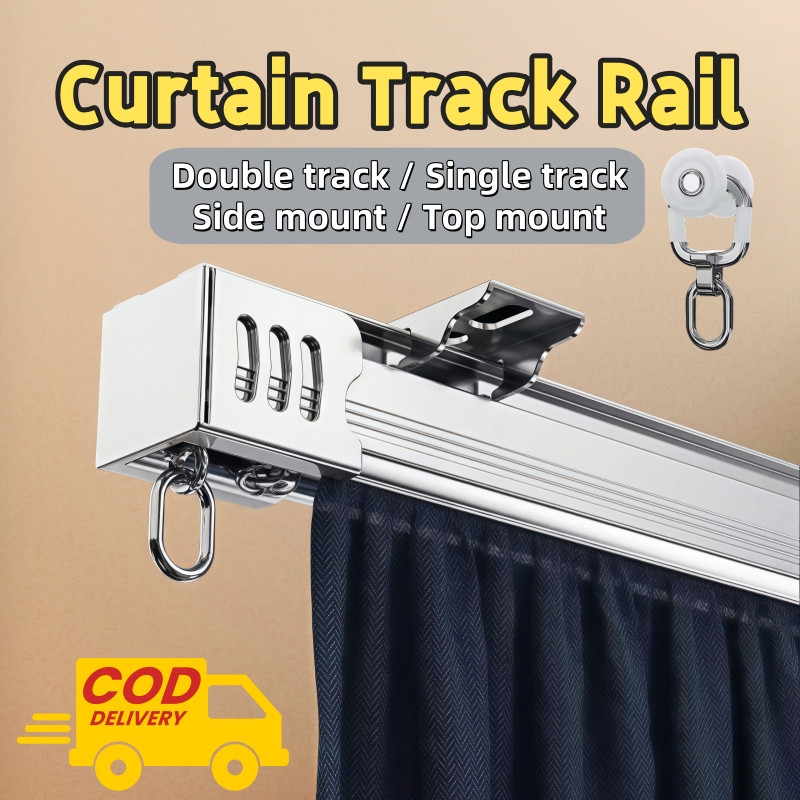 Ceiling Track For Curtain wall curtain rod bracket heavy duty flexible ...