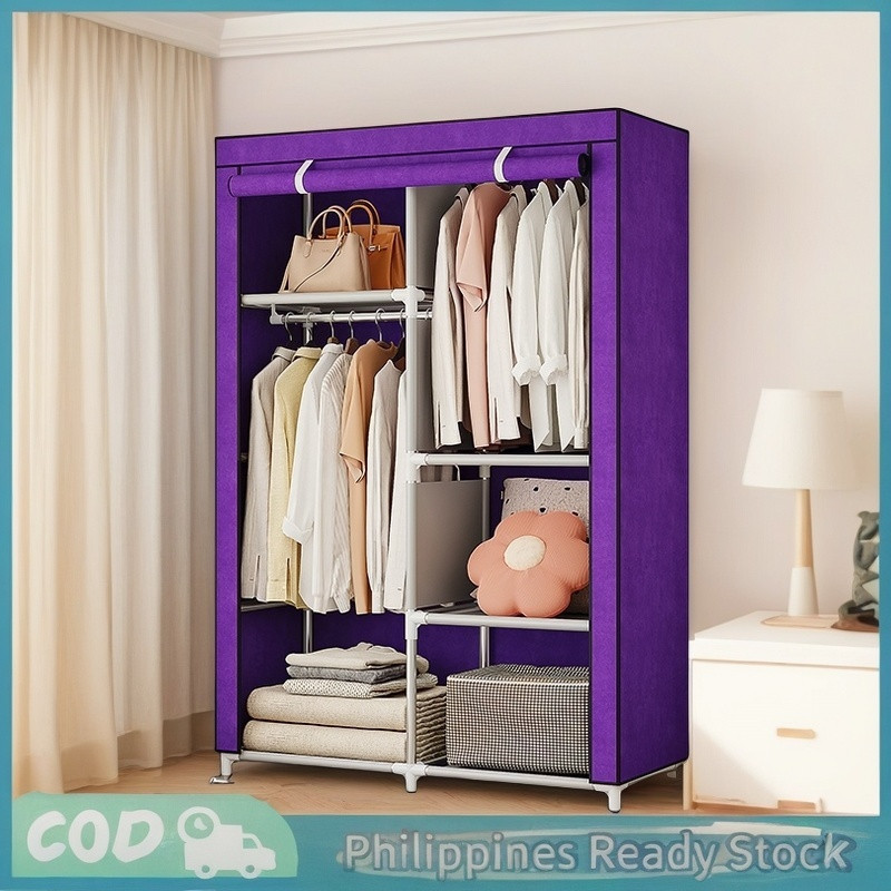 Non Woven Zipper Wardrobe, Clothing Storage Cabinet, Bedroom Wardrobe ...