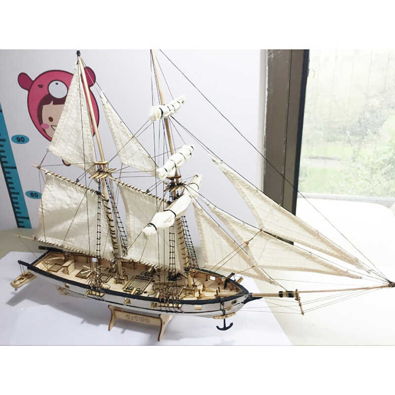 M New Version Ancient Ship Model Building Kits Halcon 1840 Cnc Brass ...