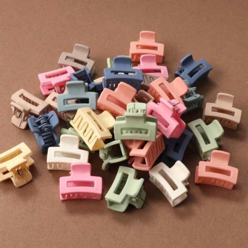 New 20pcs color mini hair clip flower design for women and girls ...