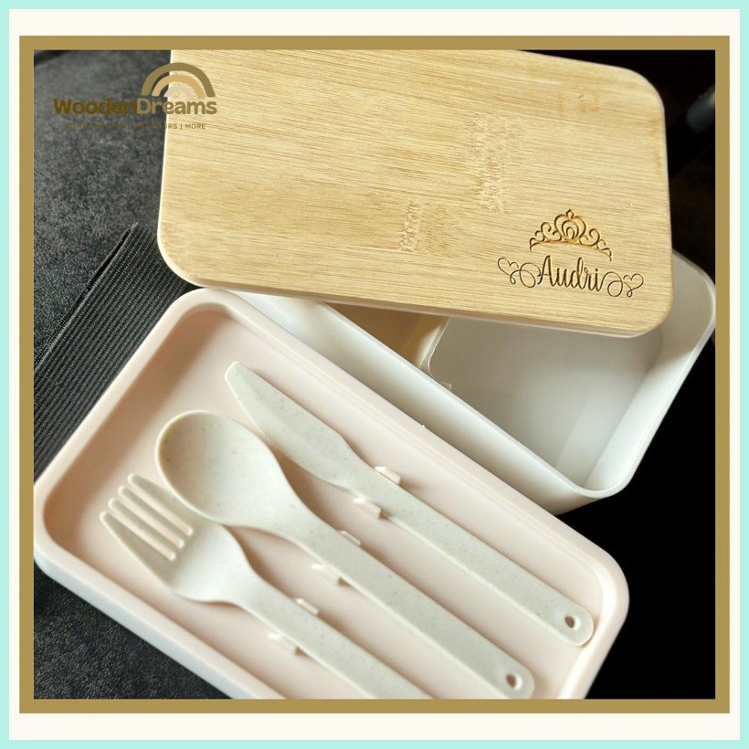 Personalized Bento Box/ Lunch Box (Laser Engraving) | Shopee Philippines