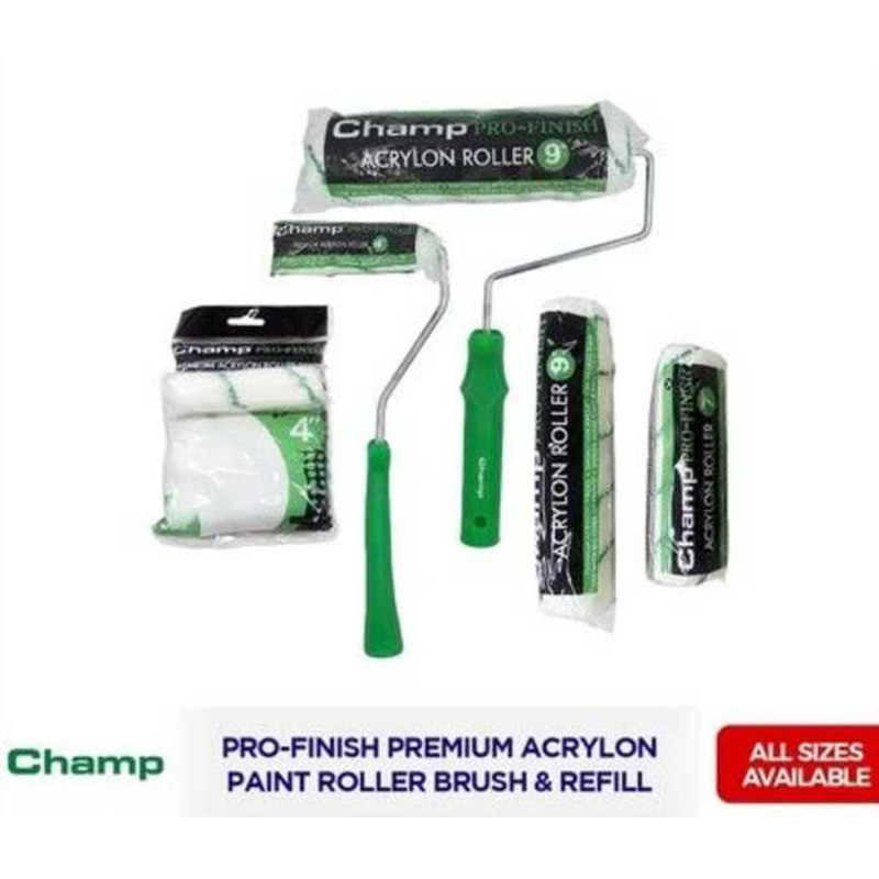 [D&D] CHAMP Pro- FINISH Paint Roller & Refill Premium Acrylon (All ...