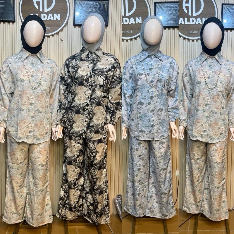 Bangkok Floral Print Couquet Ribbon Coords Terno luxe cotton | Shopee ...