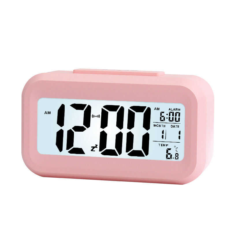 Digital Backlight LED Display Table Alarm Clock Snooze Thermometer ...