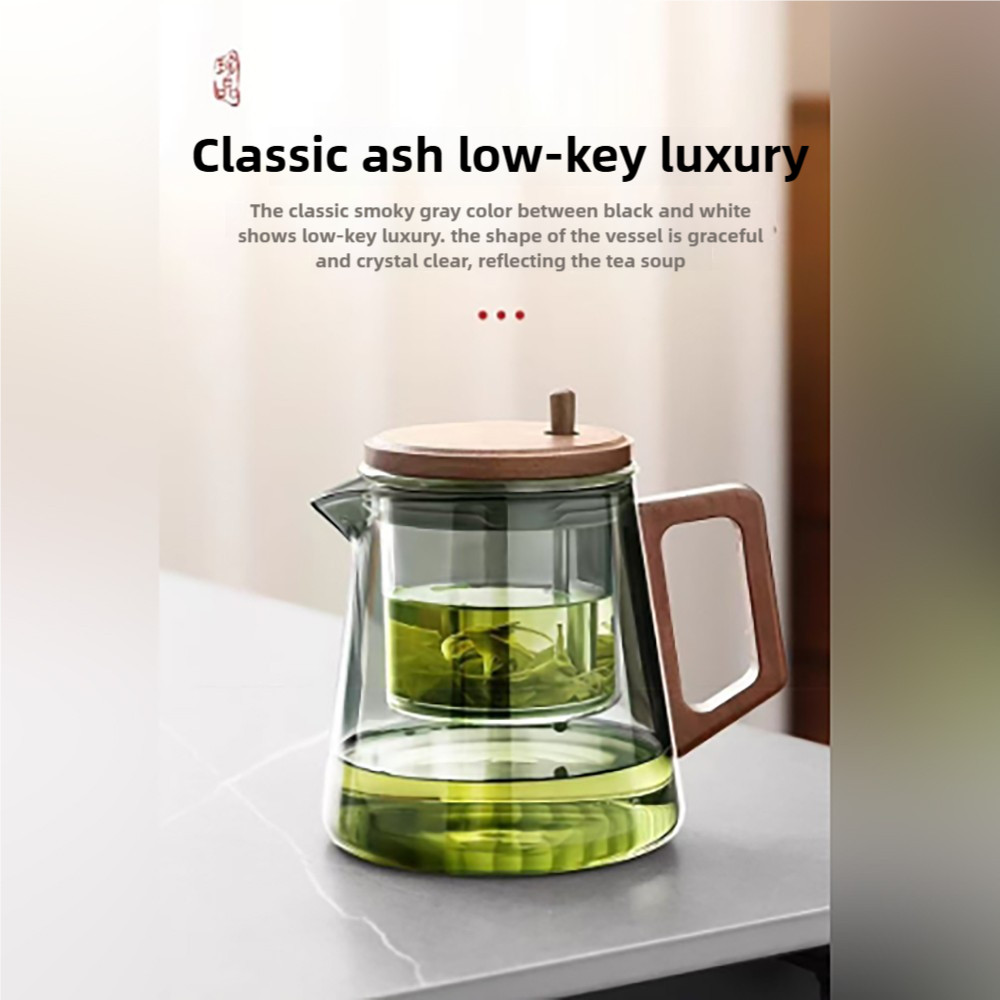 High borosilicate high-temperature resistant glass tea infuser pot for ...