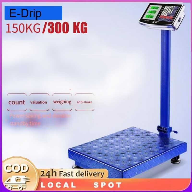 Kitchen Scales 300KG rechargeable high-precision platform scale folding ...