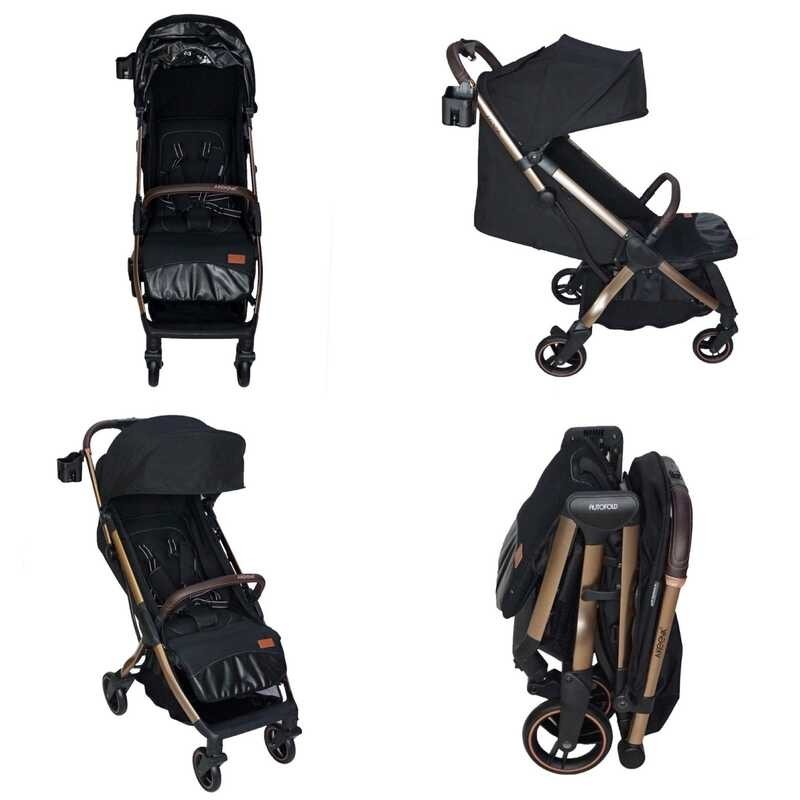 Akeeva - Self-Fold Travel Stroller (Autofold Gold) | Shopee Philippines