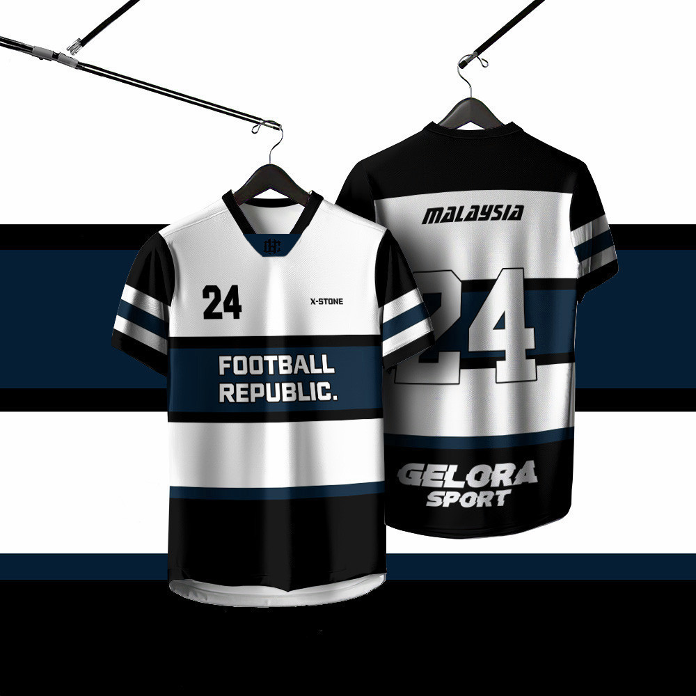 Fashion Football 2024 Retro Jersey Streetwear Malaysia Day Edition ...