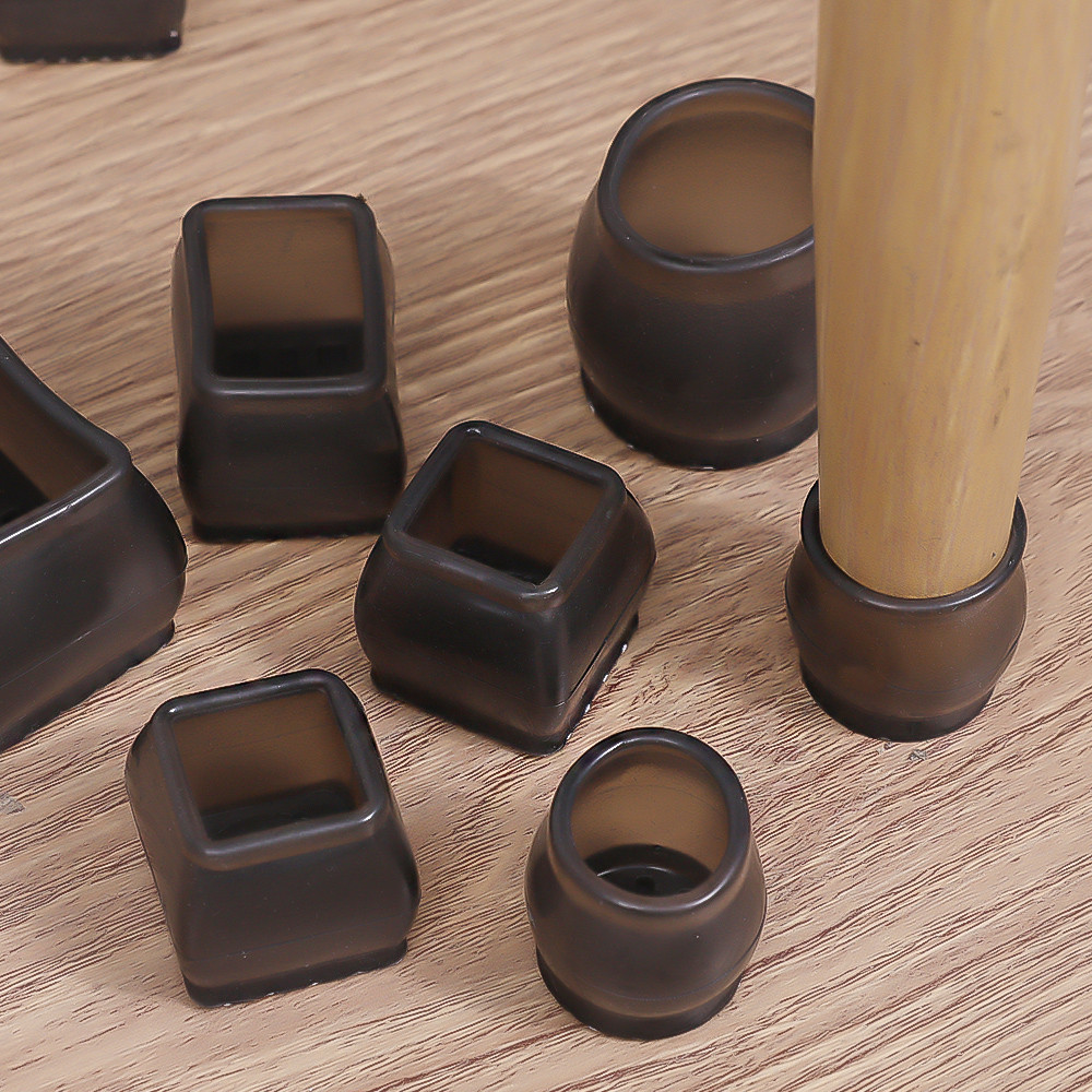 4/8PCS Stretchable Silicone Table Chair Foot Cover - Non-slip Furniture ...