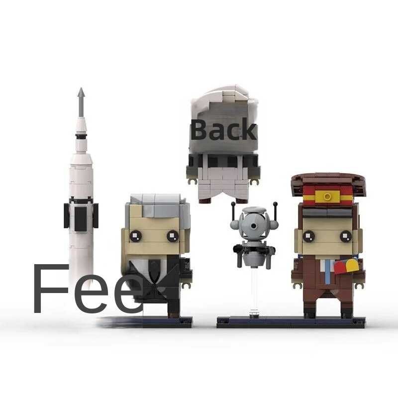 Kompatible Mga Moc World Famous Creatives Mini Particles Figures 3D ...