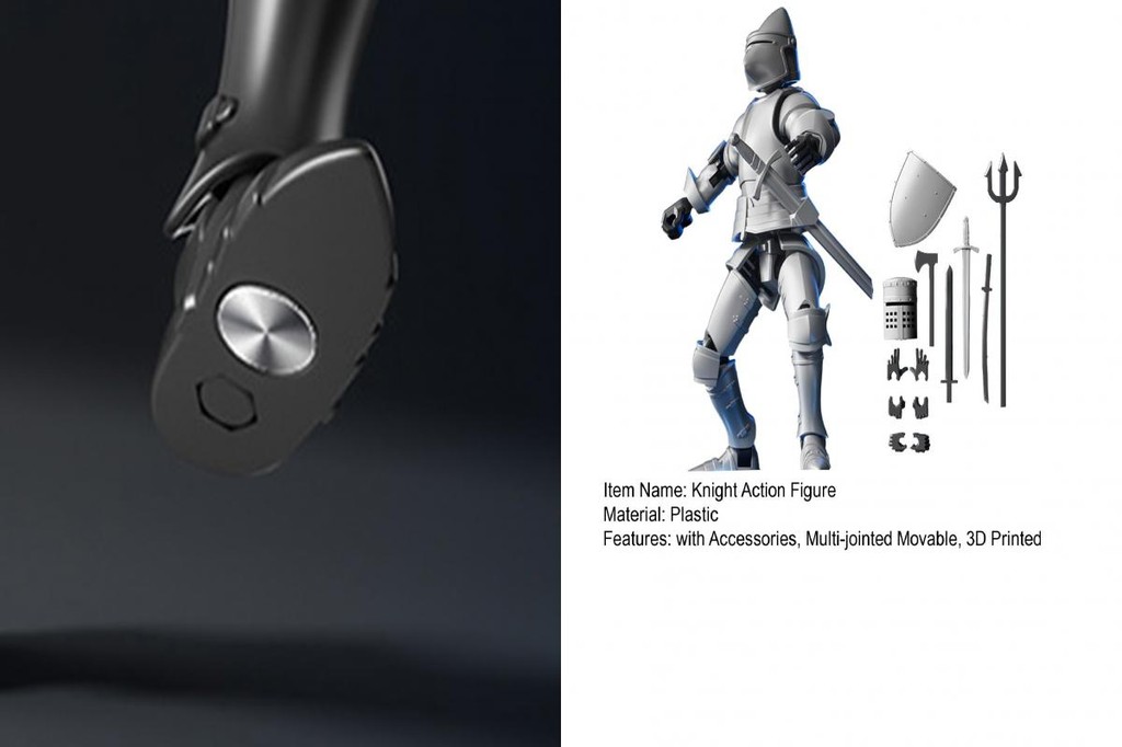 Soldier Action Figure Soldier Assembly Toy Medieval Warrior Action ...