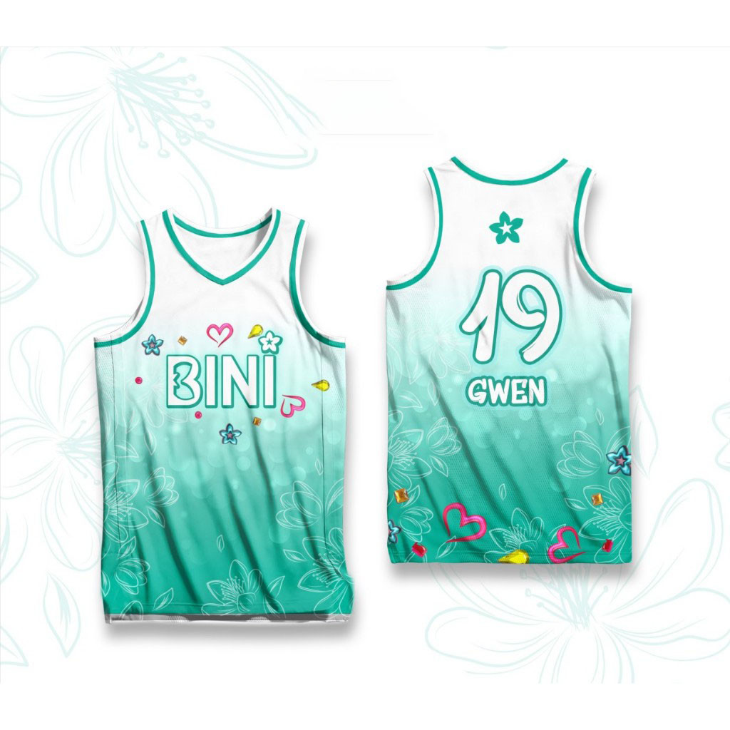 BINI - MINT GREEN INSPIRED FULL SUBLIMATION JERSEY | Shopee Philippines