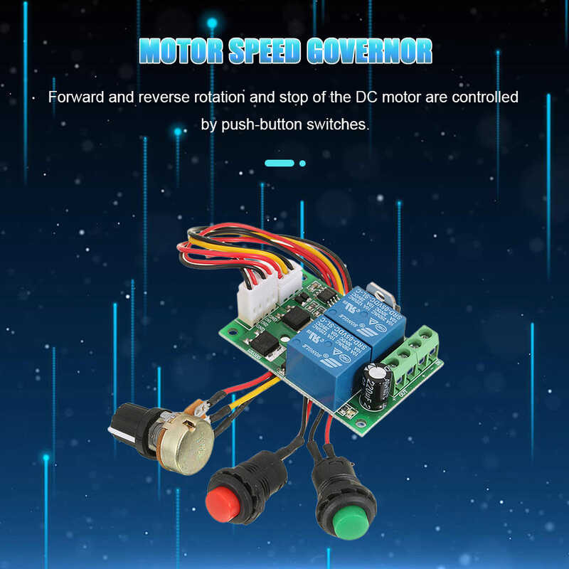 Dc6-24V DC Motor Controller Adjustable 3A PWM Speed Control Drive ...