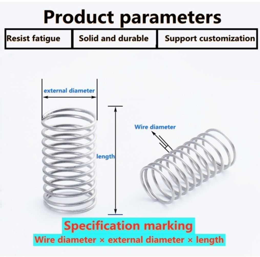 [XSP7] 304 Stainless Steel Compression Spring d0.8mm * OD5-14mm Strong ...