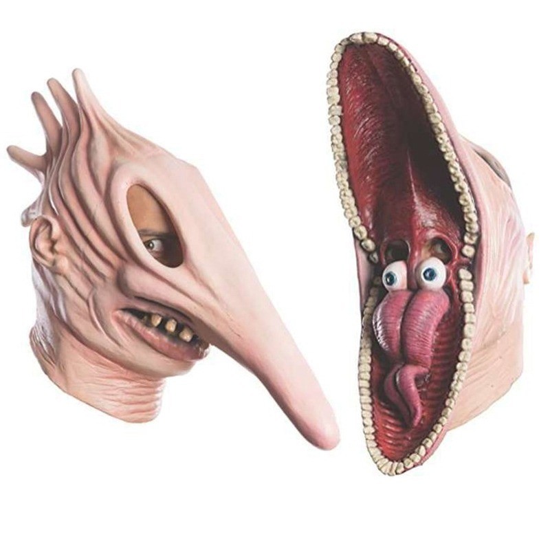 Adam Barbara Full Face Headgear Latex Scary Cosplay Prop Halloween Mask ...