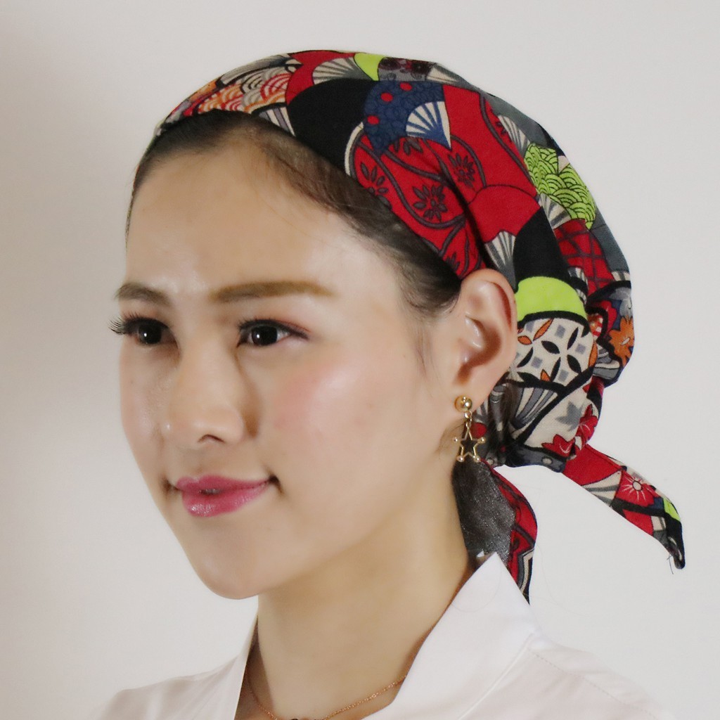 Japanese restaurant food hat turban men and women waiter work hat ...