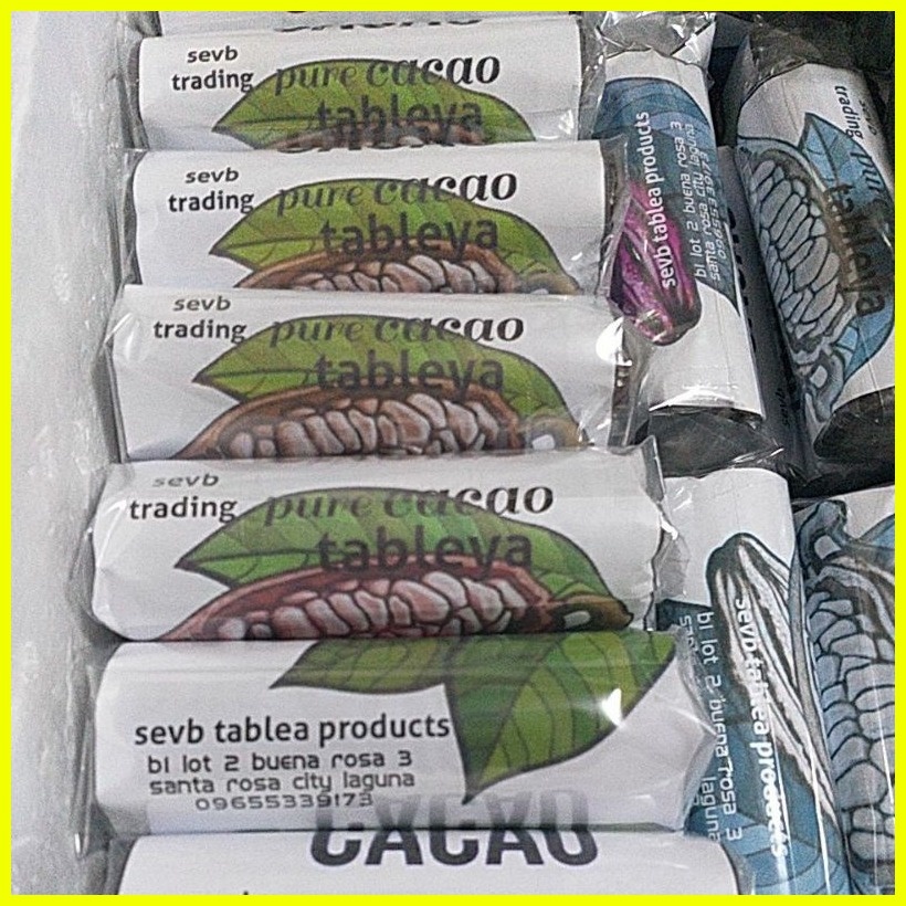 pure cacao tableya de bohol (sevb tablea products)10pcs per pack ...