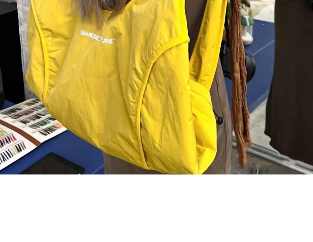 2024 New All-Matching Lazy Style Cute Yellow Large Backpack Multi ...